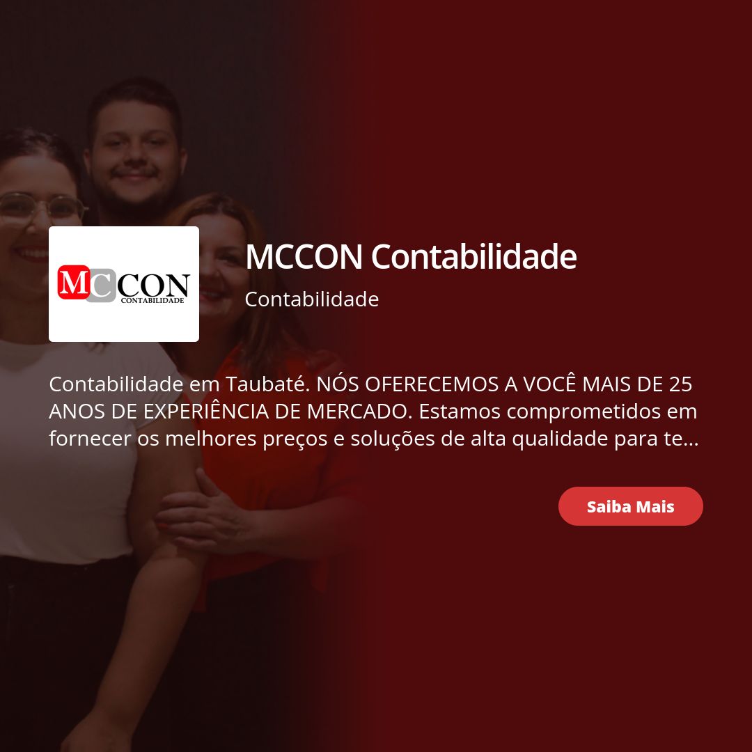 MCCON Contabilidade em Taubaté / SP